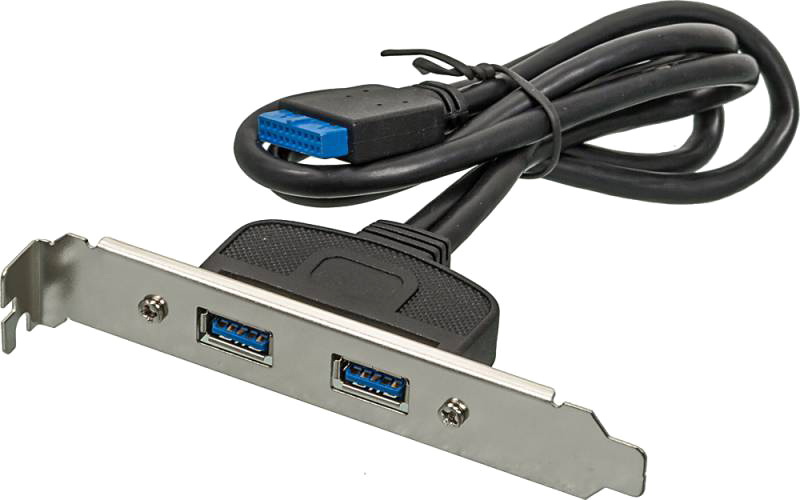 Адаптер USB Bracket 2xUSB3.0 Bulk: характеристики | ТехноСити