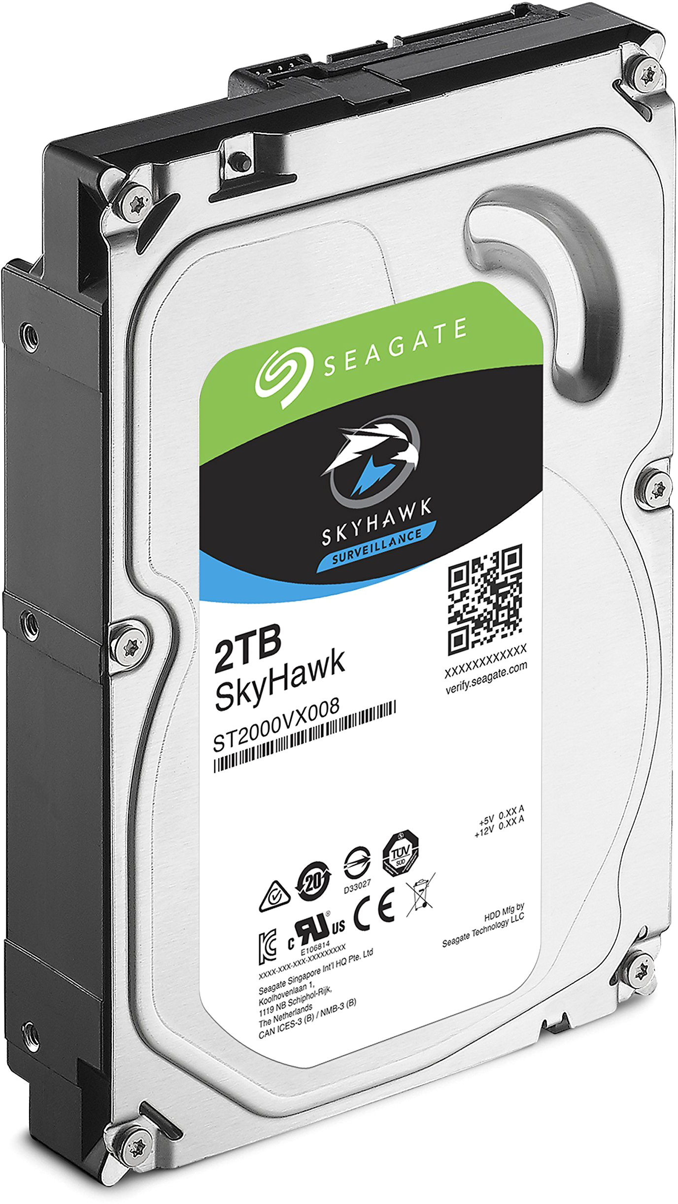 Жесткий диск Seagate SATA-III 2Tb ST2000VX008 Skyhawk 64Mb 3.5 ...
