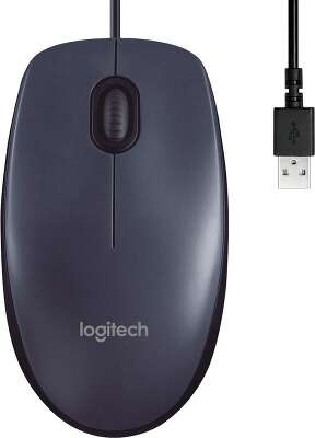 Мышь Logitech Mouse M100, Black, USB, 1000dpi, CN, [910-005006/910 ...